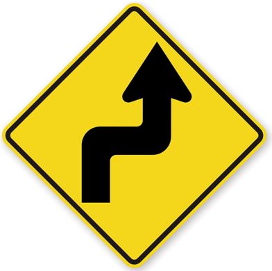 W1-3 (R) Reverse Turn Sign – Cat Tracking